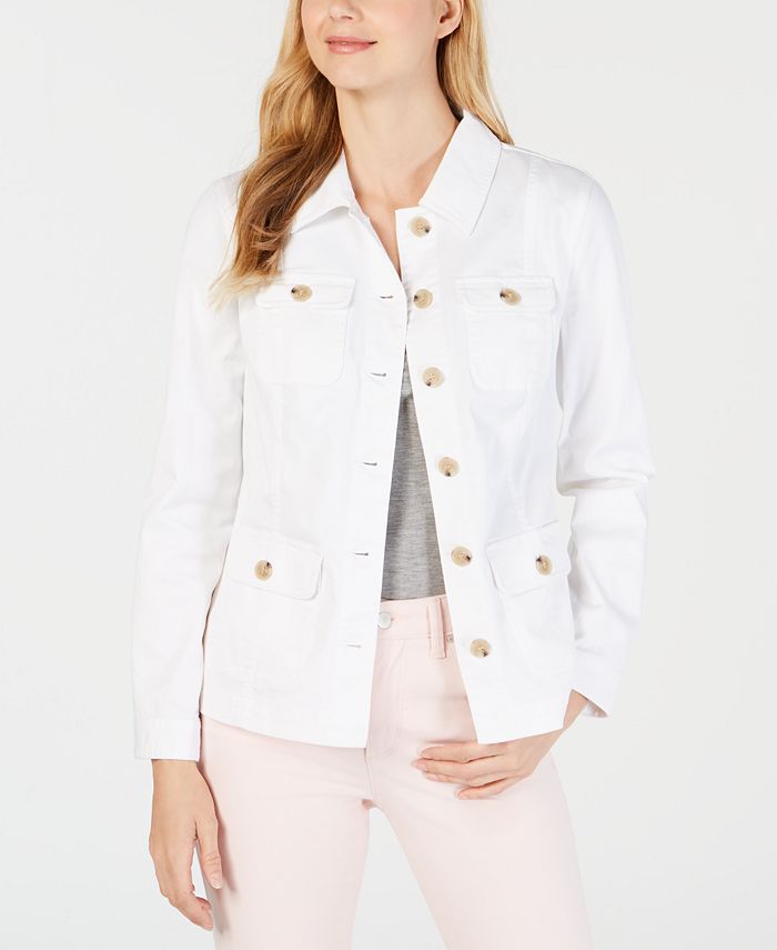 Charter Club 4-Pocket Denim Jacket, Created for Macy's - Macy's