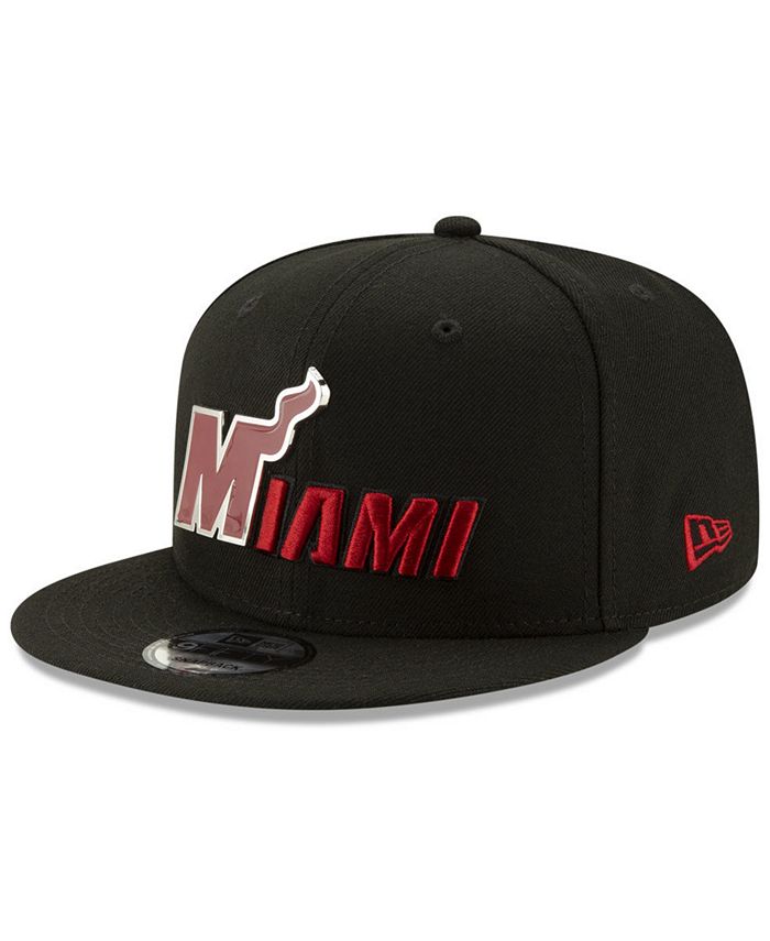 New Era Miami Heat Enamel Script 9FIFTY Snapback Cap - Macy's