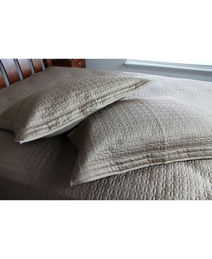 Epoch Hometex inc Ancient Coin Polyester Sateen Quilt and Sham Set - Macy's