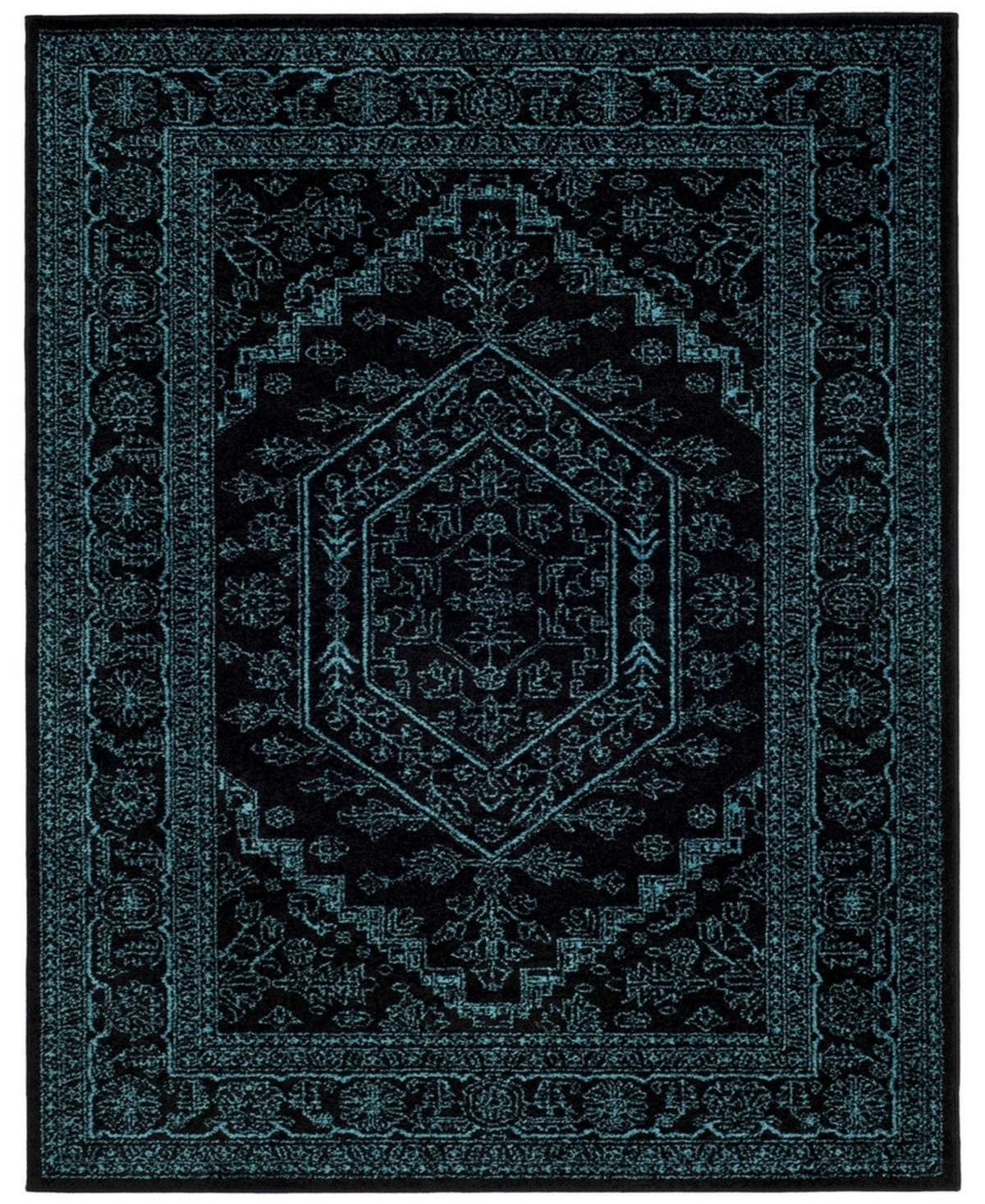 Click here for Safavieh Adirondack 108 Black and Teal 8 x 10 Area... prices