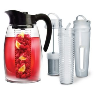 Primula Flavor It 2.9L System Black w/Tea Infuser Fruit Infuser & Ice ...