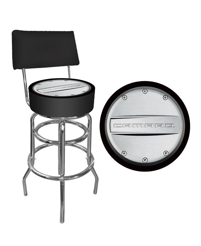 Trademark Global Camaro Padded Bar Stool with Back - Macy's