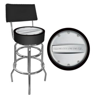 Camaro Padded Bar Stool with Back - Macy's
