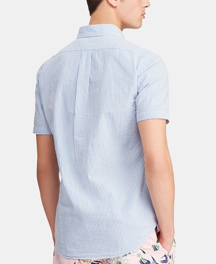 Polo Ralph Lauren Men's Classic Fit Seersucker Shirt - Macy's