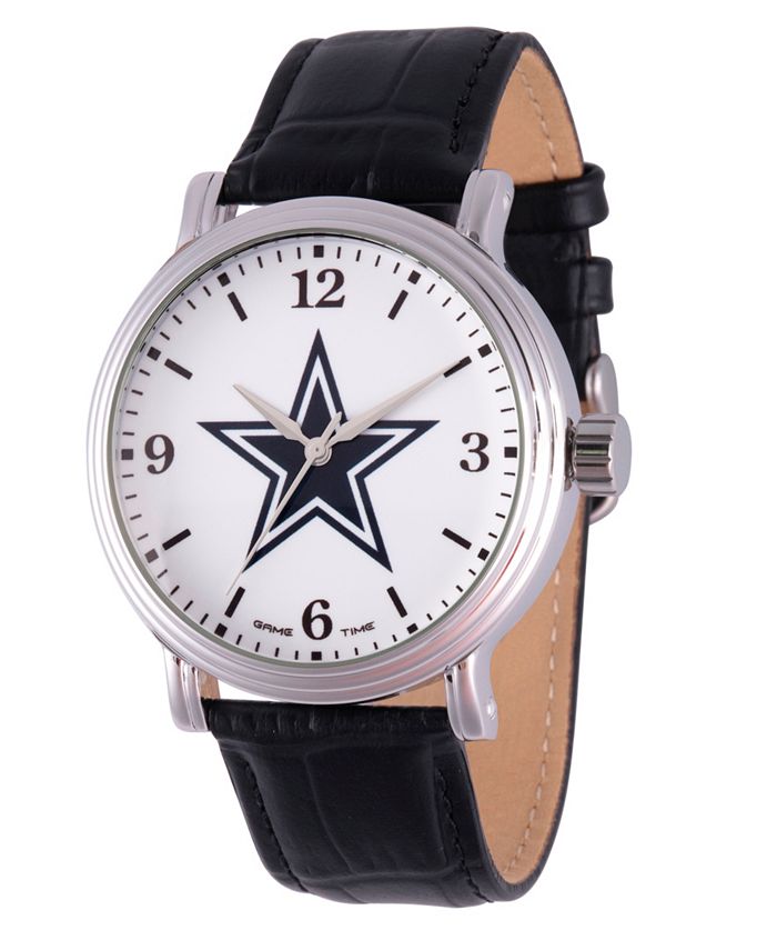 ewatchfactory Gametime NFL Dallas Cowboys Men's Shiny Silver Vintage ...