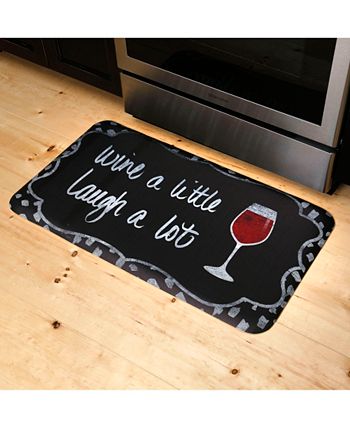 Home Dynamix David Burke Premier "Wine A Little, Laugh A Lot" Cushioned ...