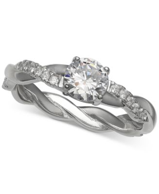 Giani Bernini Cubic Zirconia Braided Ring in Sterling Silver, Created ...