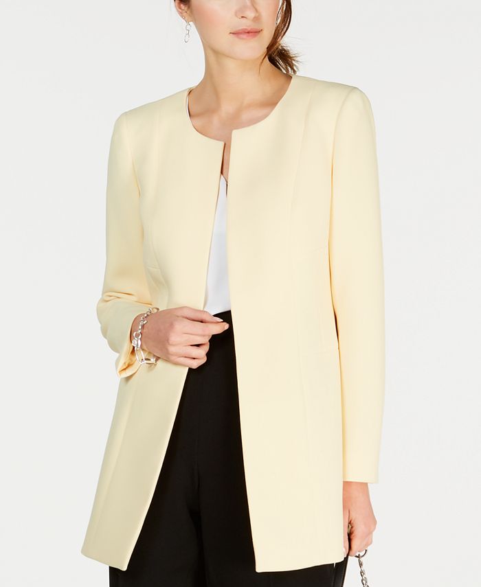 Kasper Textured Crepe Topper Jacket - Macy's