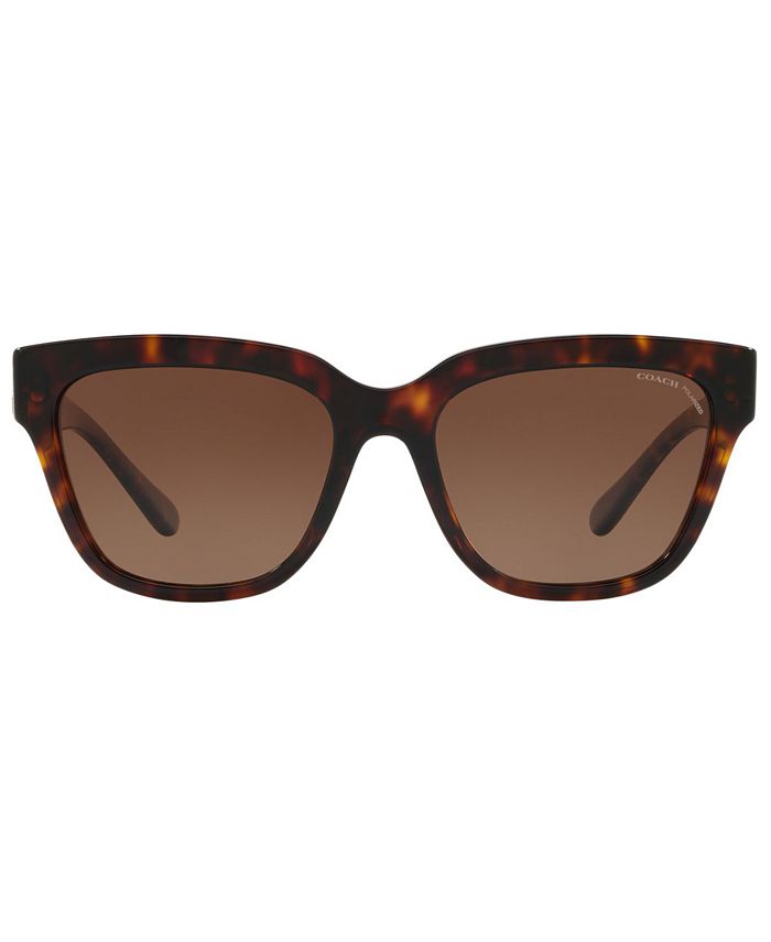 COACH Polarized Sunglasses, HC8262 55 L1082 - Macy's