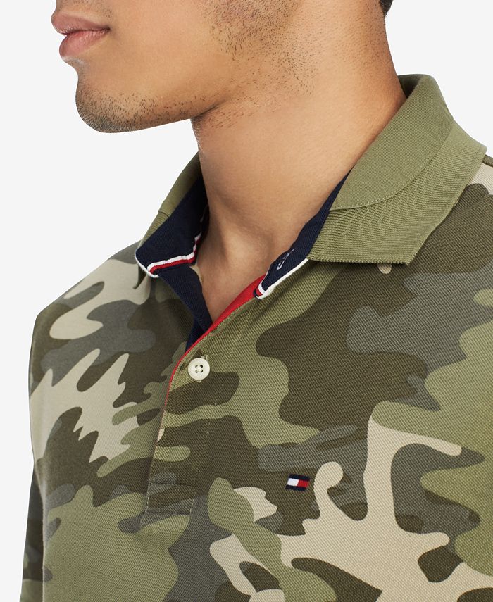Tommy Hilfiger Men's Sarison Custom-Fit Camouflage Polo, Created for ...
