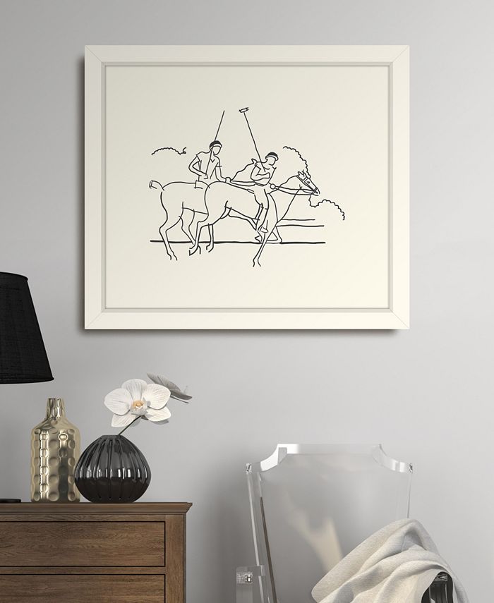 Melissa Van Hise Polo Riders Framed Giclee Wall Art - 29" x 33" x 2 ...