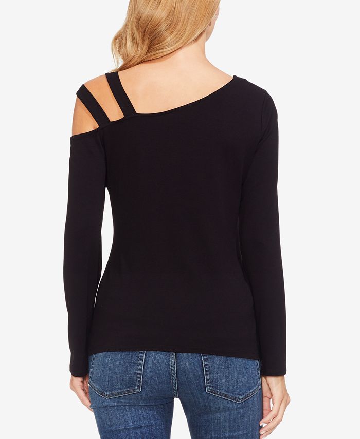 Vince Camuto Asymmetrical Shoulder-Strap Top - Macy's