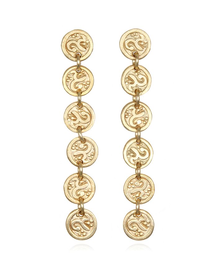 Capwell & Co Coin Linear Earring - Macy's