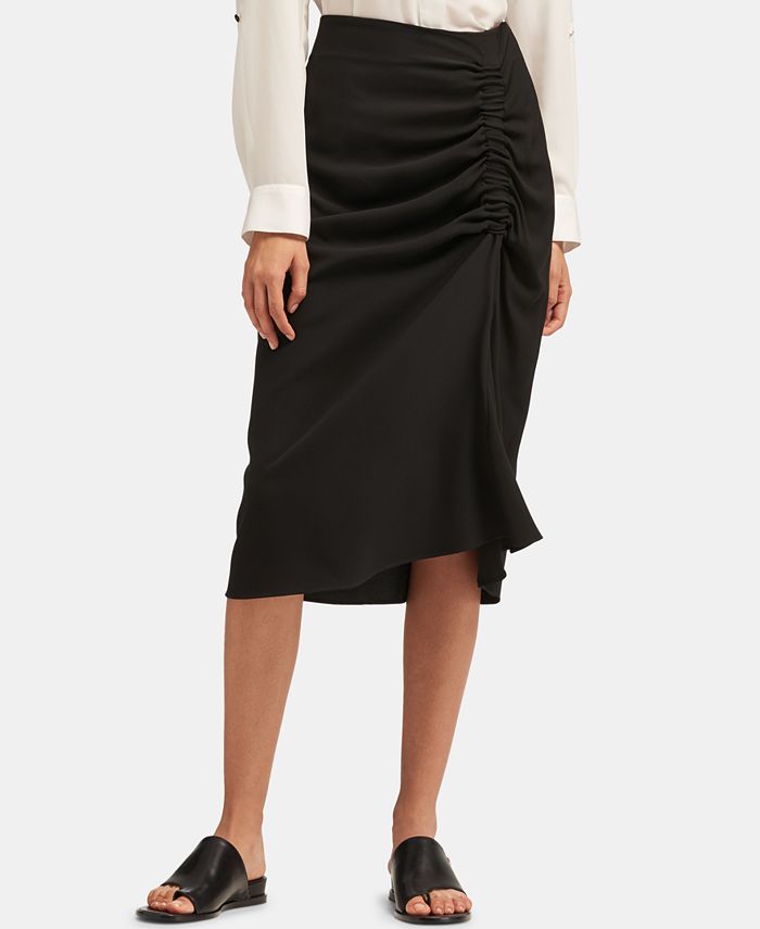 DKNY Ruched-Side Skirt - Macy's