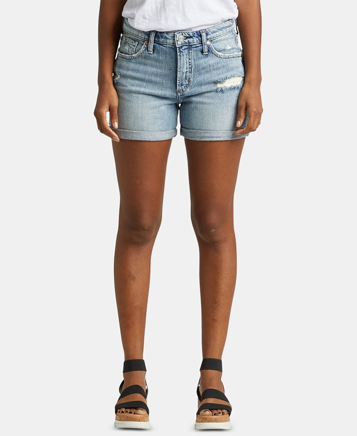 Silver Jeans Co. Sam Denim Boyfriend Shorts - Macy's