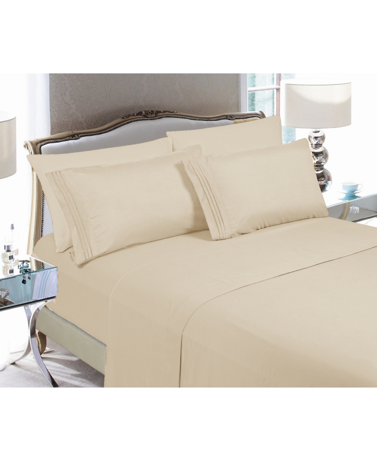 Click here for Elegant Comfort Luxury Soft Solid 4-Pc. Sheet Set... prices