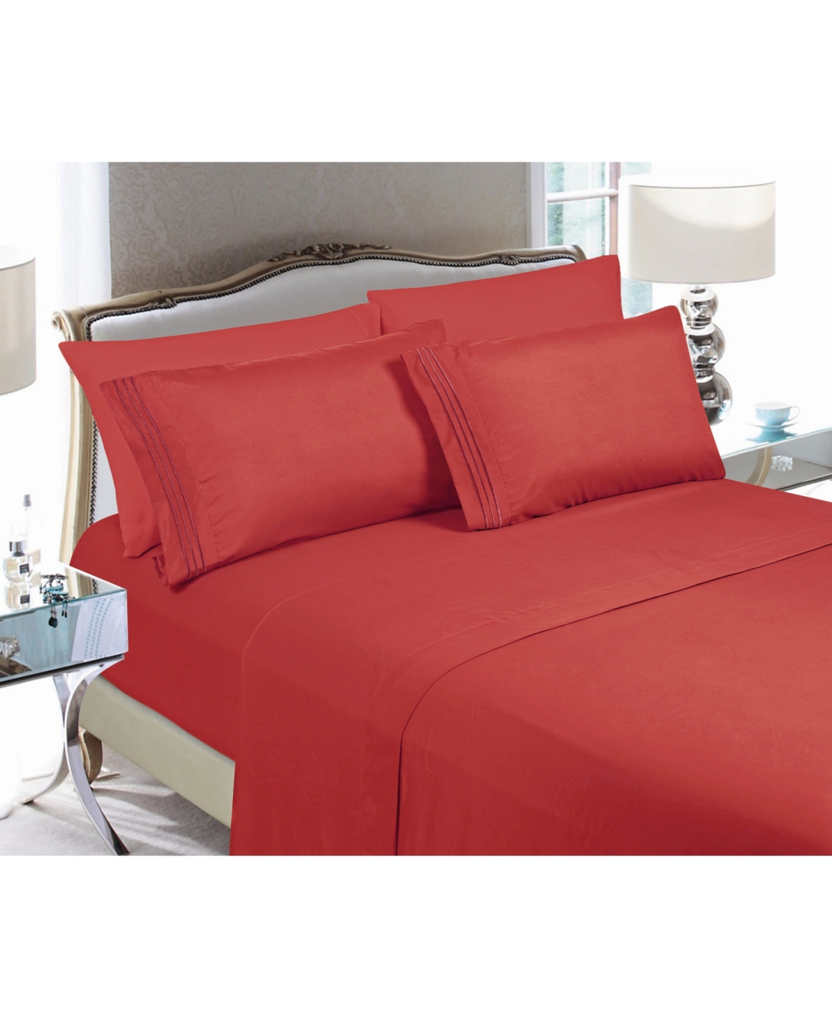 Click here for Elegant Comfort Luxury Soft Solid 4-Pc. Sheet Set... prices
