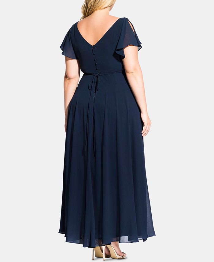 City Chic Trendy Plus Size Sweet Wishes Maxi Dress - Macy's