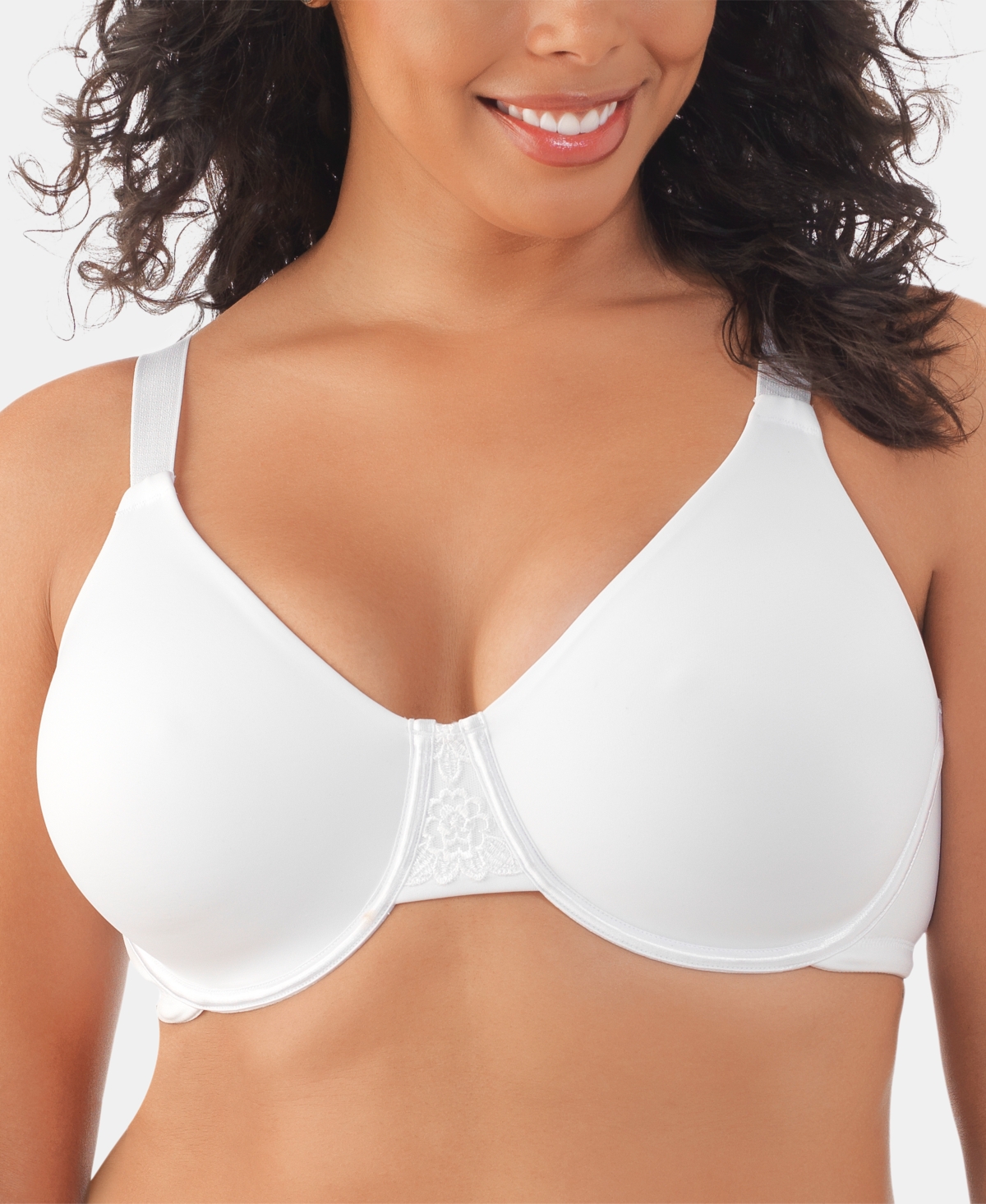 Vanity Fair Full Figure Beauty Back Smoothing Minimizer Bra 76080 - Star White