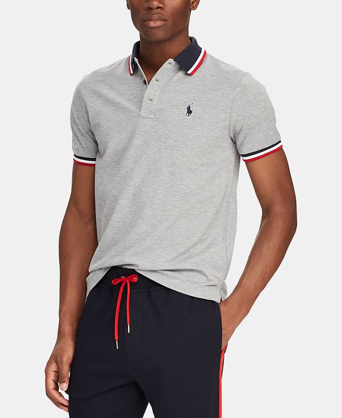 Polo Ralph Lauren Men's Custom Slim Fit Mesh Polo - Macy's