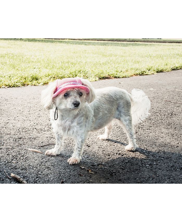 Pet Life 'Sea Spot Sun' UV Protectant Adjustable Mesh Brimmed Dog Hat ...