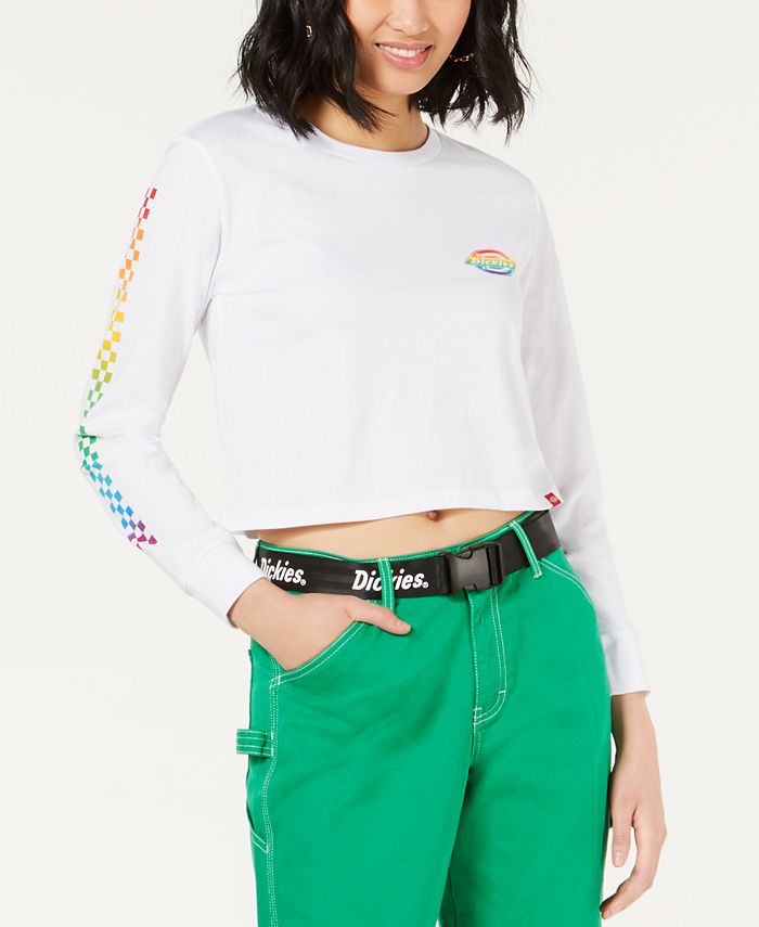 Dickies Rainbow Checkerboard Crop Top Macys