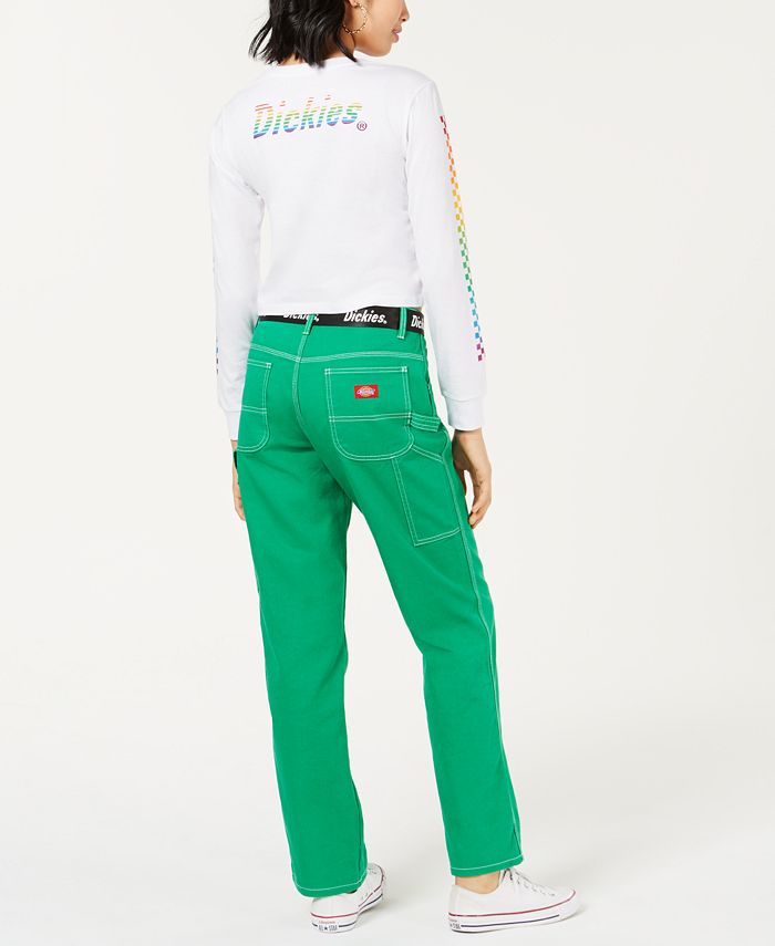Dickies Belted High-Rise Carpenter Pants - Macy's