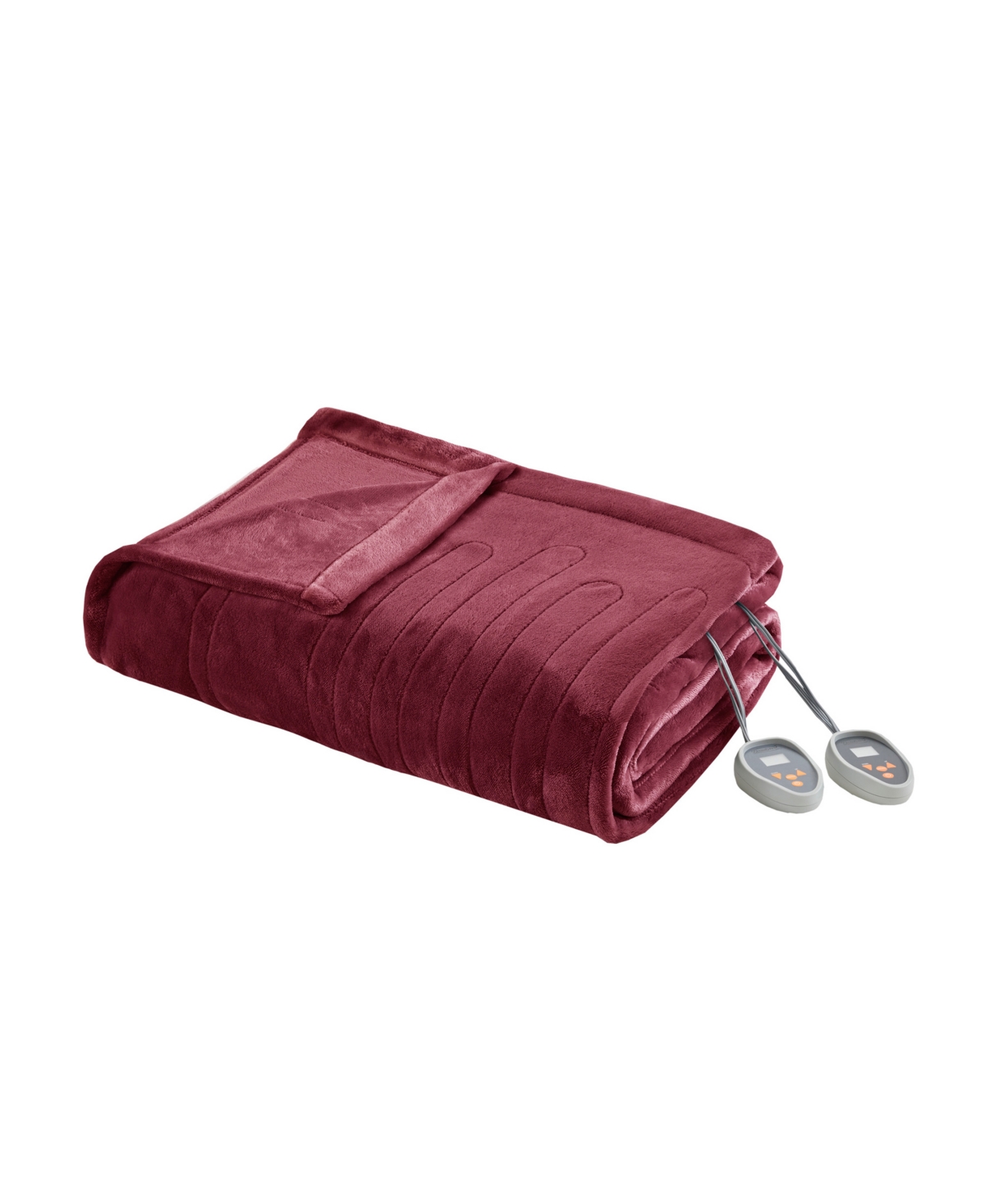 Click here for Beautyrest Plush Blanket  Full - Red prices