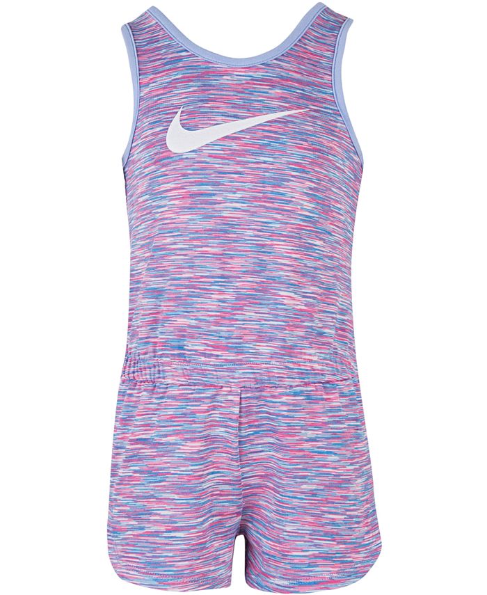 Nike Toddler Girls Heathered Sport Essentials Romper - Macy's