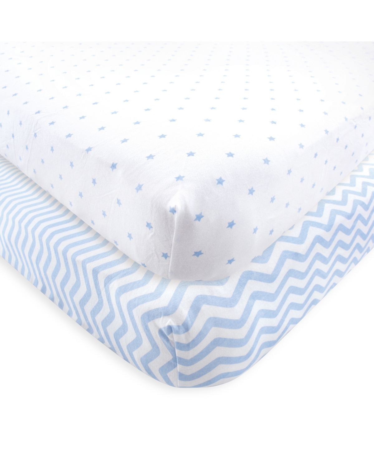 Click here for Luvable Friends Fitted Knit Crib Sheet  2-Pack - B... prices