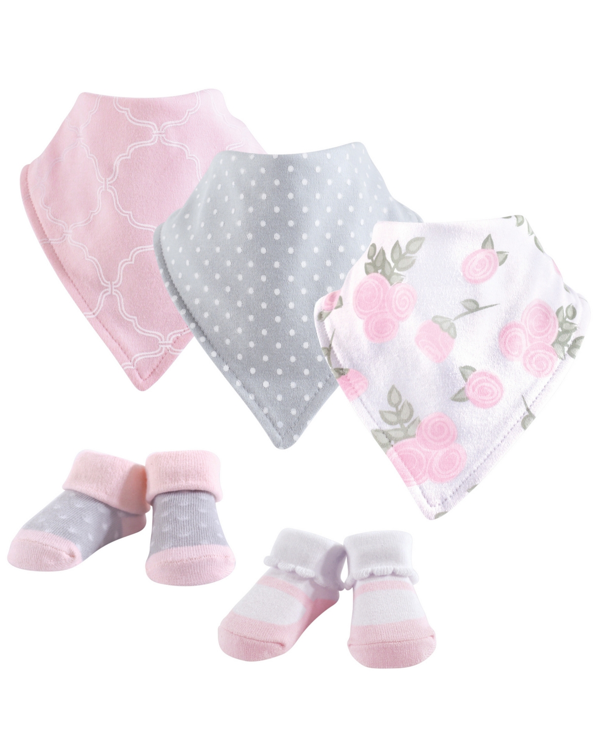 Click here for Hudson Baby Infant Boy Cotton Bib and Sock Set 5pk... prices