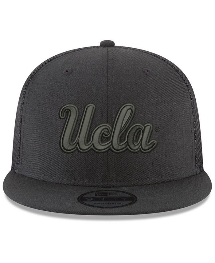 New Era UCLA Bruins Black on Black Meshback Snapback Cap - Macy's