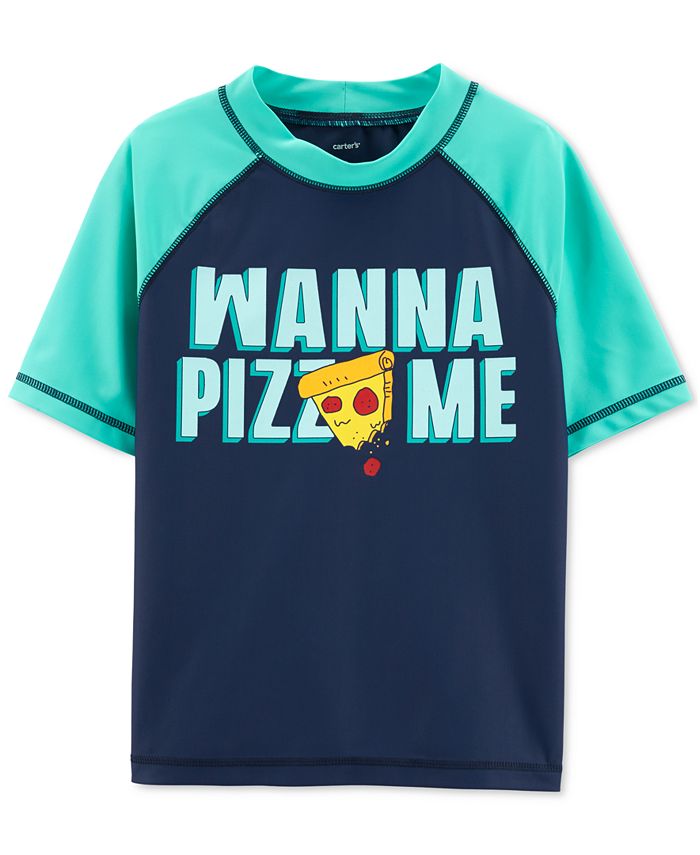 Carter's Little Boys Pizza Me Graphic Rash Guard - Macy's