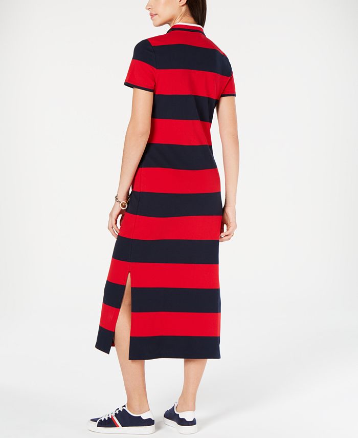 Tommy Hilfiger Striped Polo Dress - Macy's