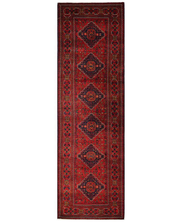 BB Rugs Fine Beshir 621224 Red 2'9" x 9'6" Runner Area Rug - Macy's