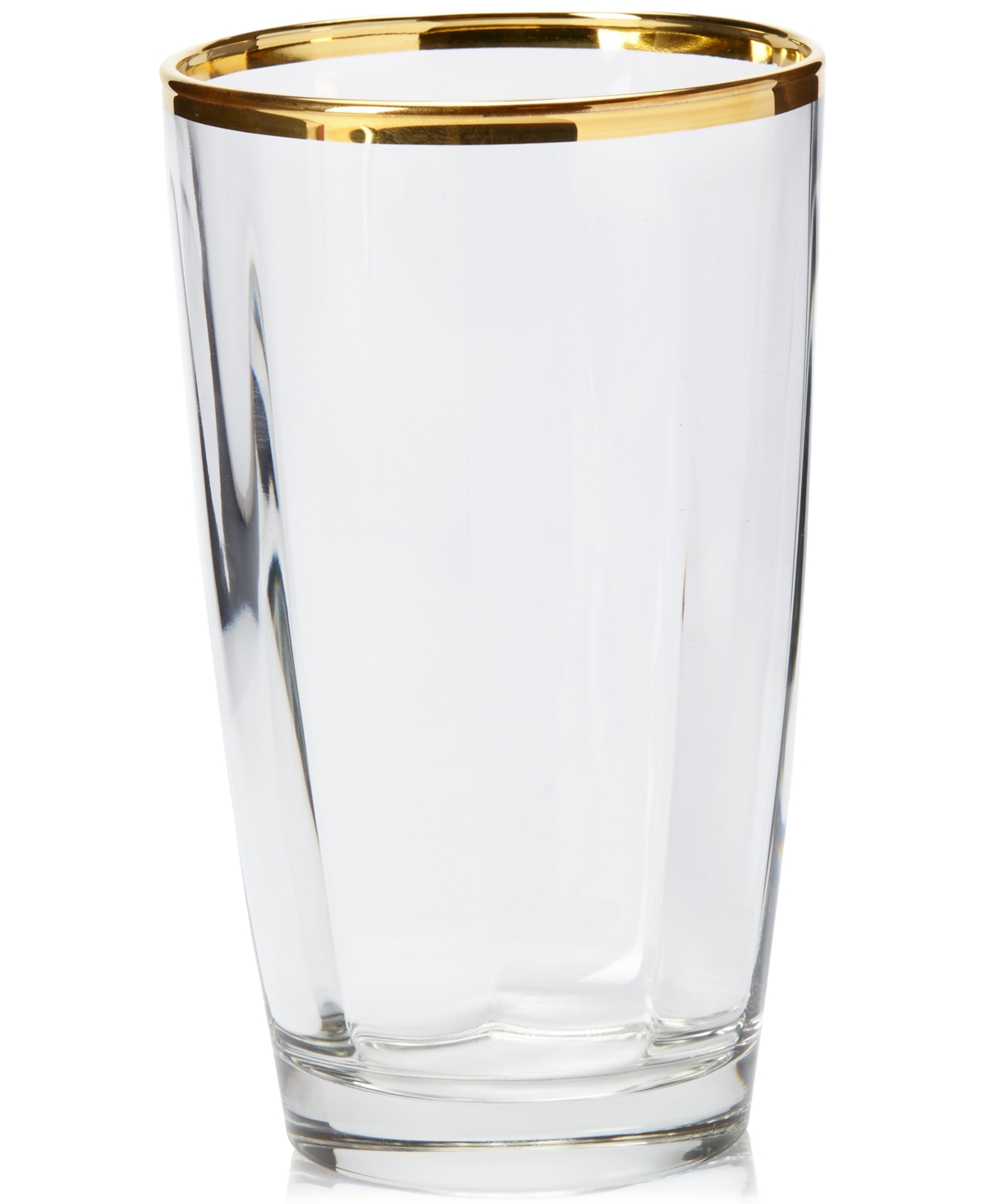 Click here for Vietri Optical Gold Highball Glass - Gold prices