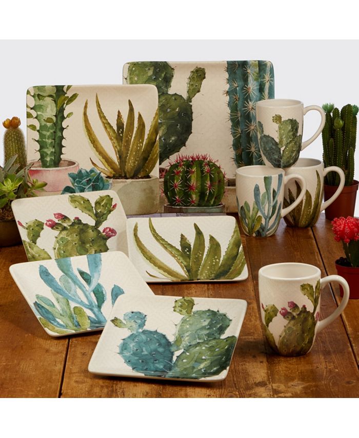 Certified International Cactus Verde Dinnerware Collection - Macy's