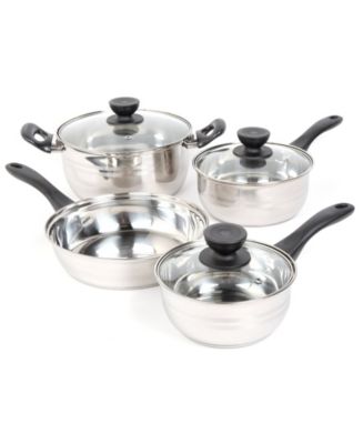 Sunbeam Alvordton 7 Piece Cookware Set, Mirror Polish - Macy's