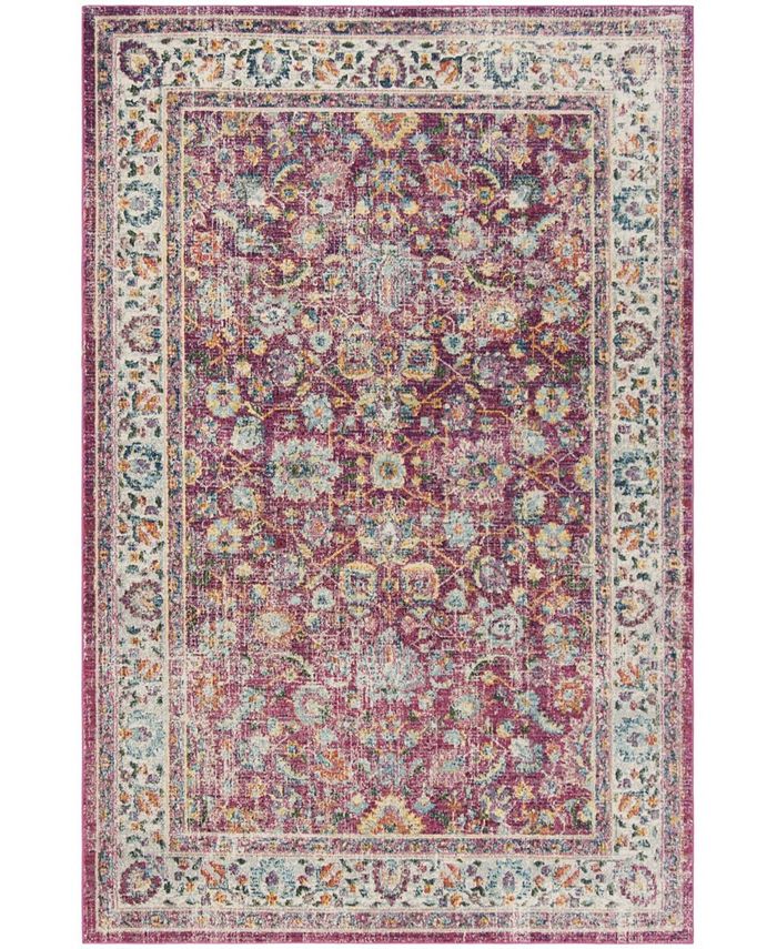 Safavieh Merlot MER196 Red and Multi 5'1" x 7'6" Area Rug - Macy's