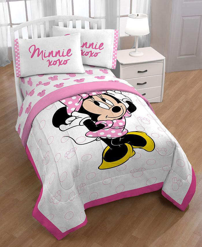Disney Minnie Mouse 3 Piece Twin Sheet Set - Macy's