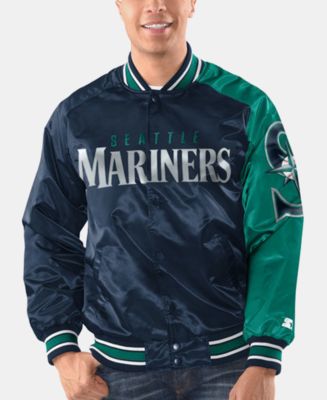 Starter Men's Seattle Mariners Dugout Starter Satin Jacket - Macy's