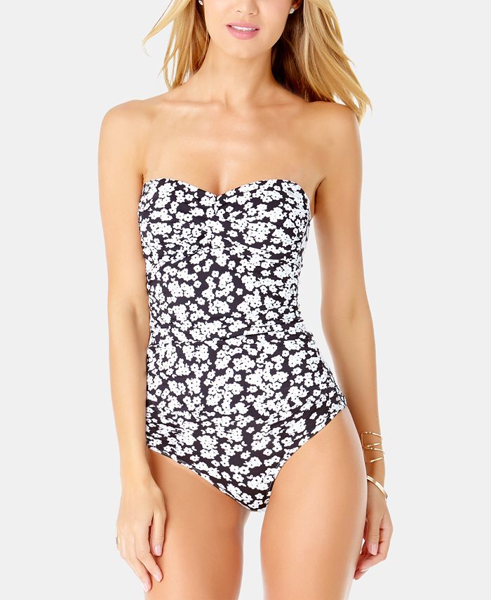 Anne Cole Twist Front Shirred One Piece Swimsuit Macys