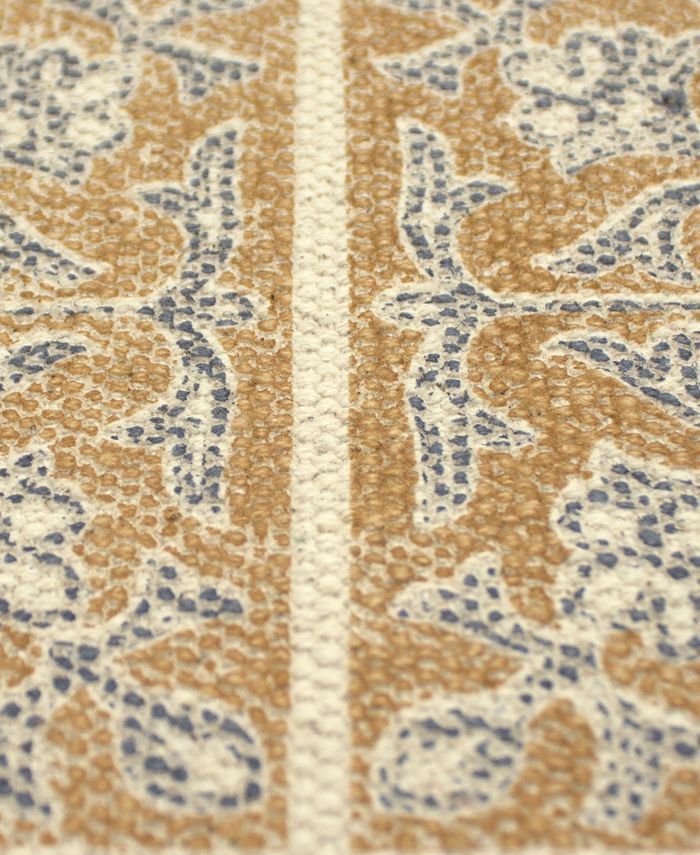 French Connection Janis Stonewash Printed Cotton 27" x 45" Accent Rug ...