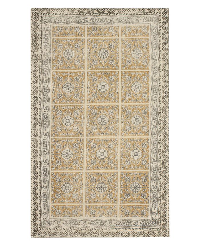 French Connection Janis Stonewash Printed Cotton 30" x 50" Accent Rug ...