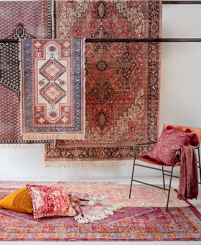 French Connection Kenora Colorwashed Kilim 27" x 46" Accent Rug - Macy's