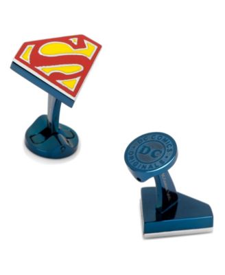 Stainless Steel Superman Shield Cufflinks - Macy's
