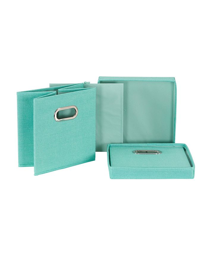 Household Essentials 2-Pc. Seafoam Storage Box - Macy's