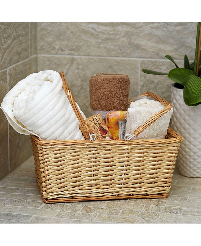 Household Essentials Open Top Market Basket with Handles - Macy's