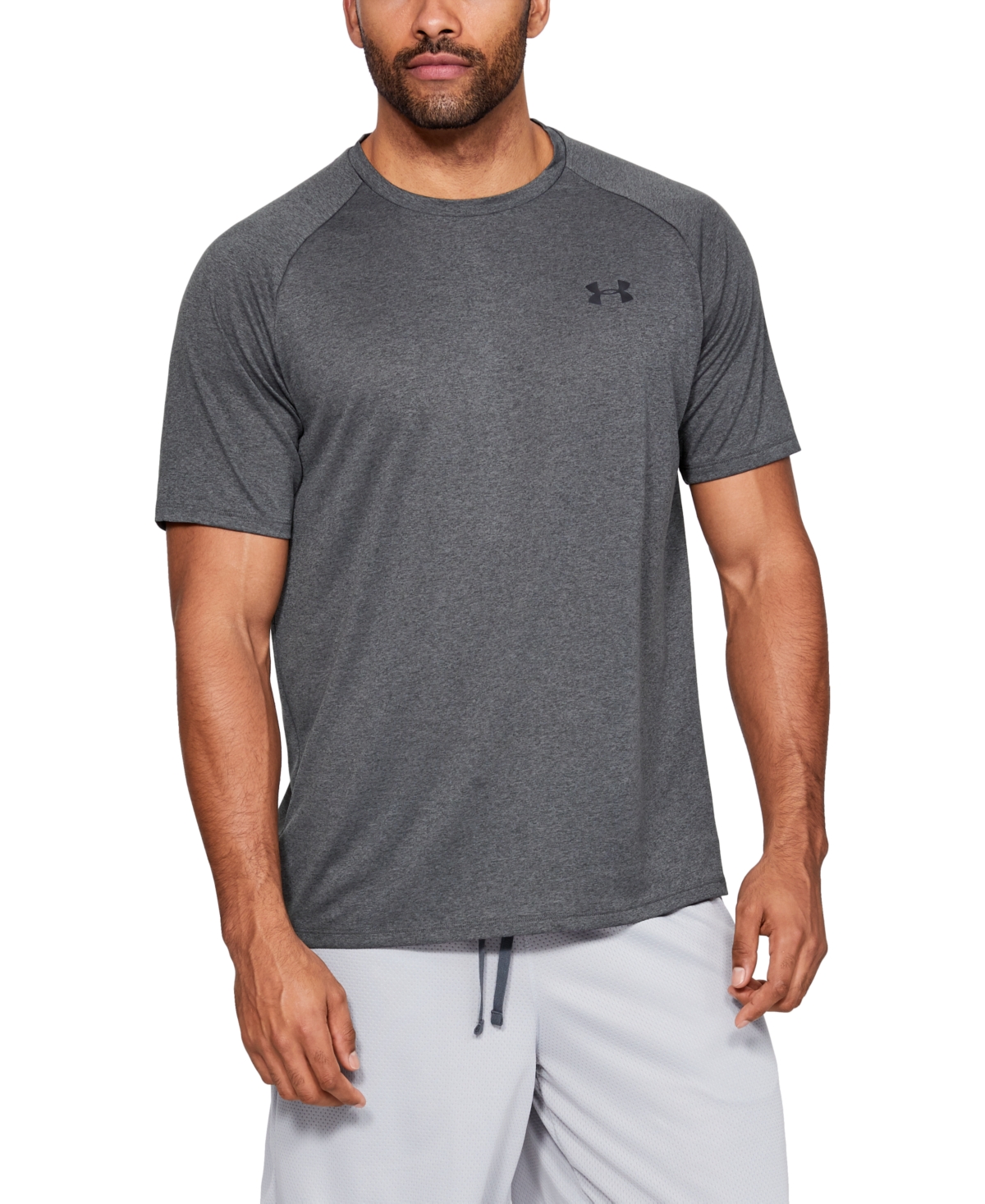 Click here for Under Armour Mens Tech Short Sleeve - Gray prices