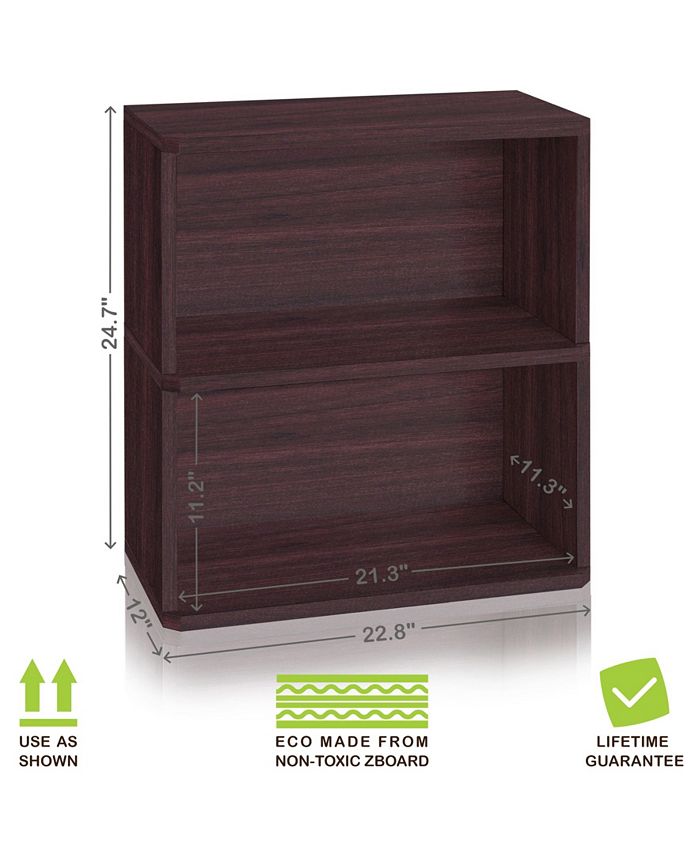 Way Basics Webster 2-Shelf Bookcase - Macy's